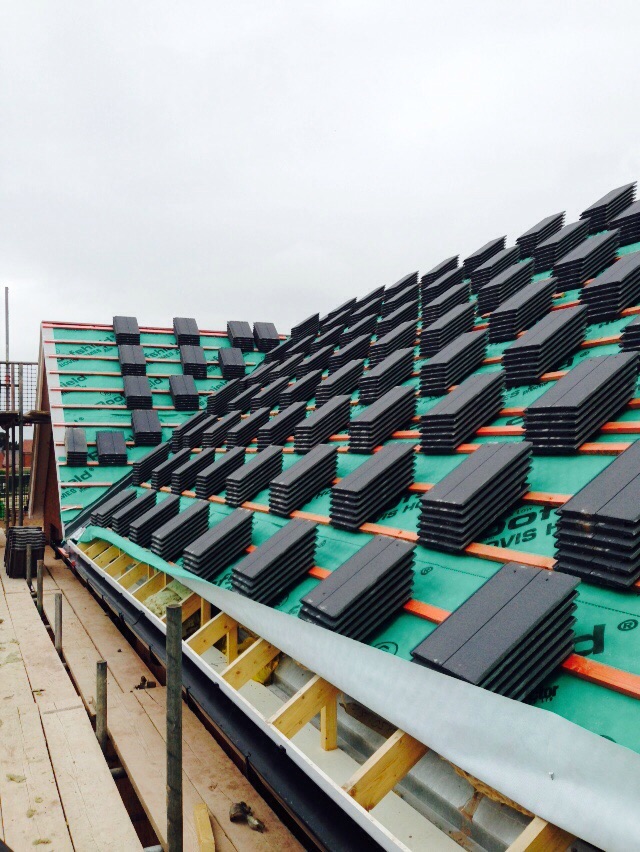 Four in a block Re-Roof – Evesham – G.Garmson Roofing