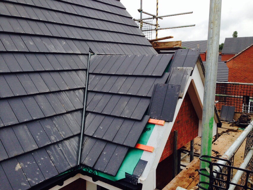 Four in a block Re-Roof – Evesham – G.Garmson Roofing